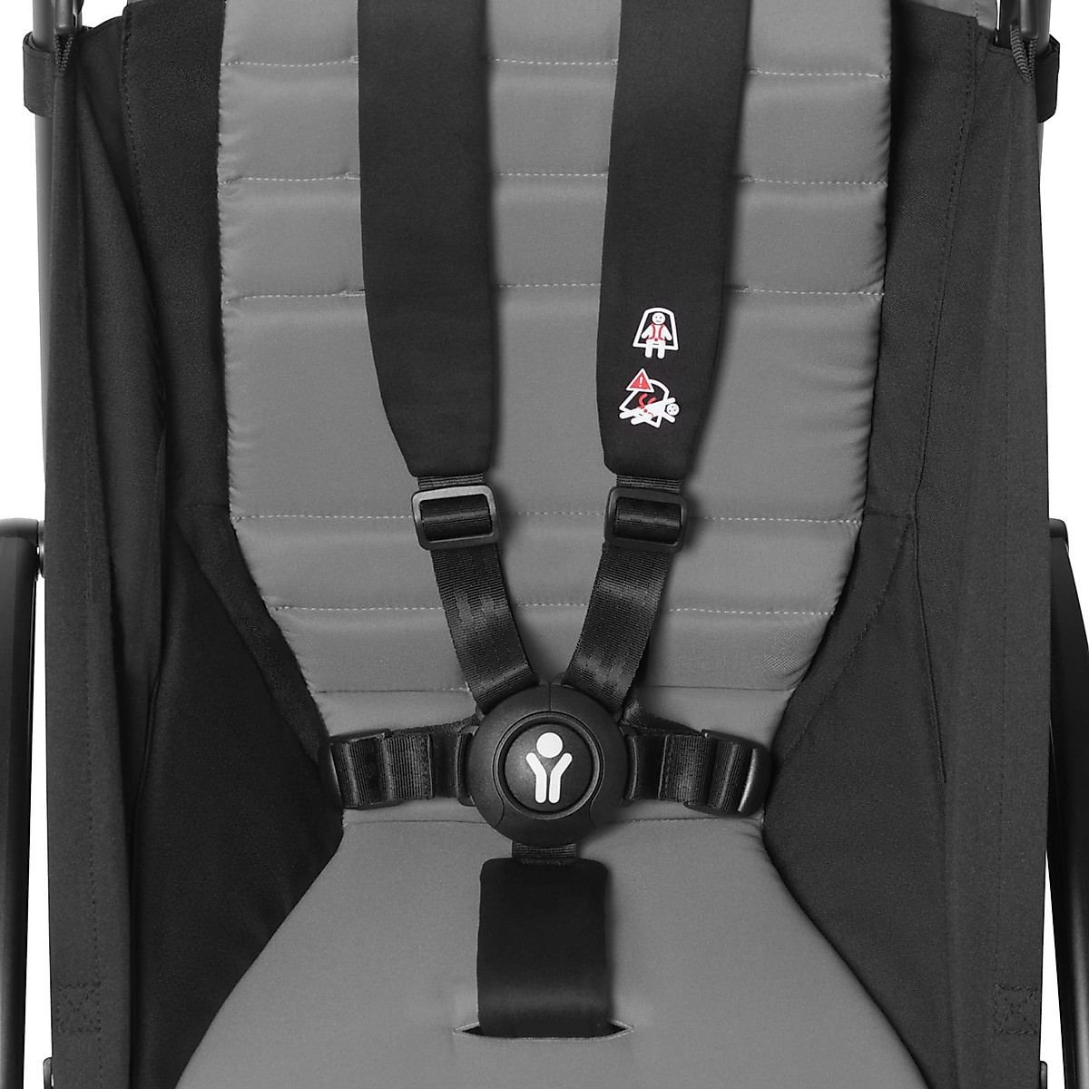BABYZEN YOYO2 Stroller + YOYO Bag - Includes White Frame, Grey Seat Cushion, Grey Canopy, Grey YOYO Bag, Wheel Base & Hooks - Suitable for Children Up to 48.5 Lbs