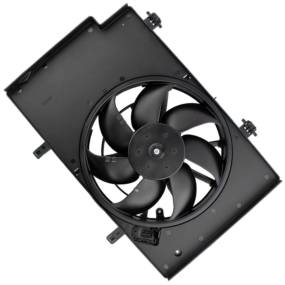 BOXI 621-503 BE8Z8C607A Engine Cooling Fan Assembly Fit for Ford Fiesta 2011-2013/Fiesta 2014-2017 L4 1.6L with Air Conditioning excluding Turbo Model