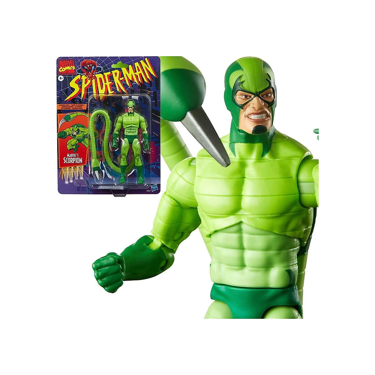 Marvel Legends Series Comics Scorpion 6-inch Action Figure Toy, 4 YEARS+, 5 Accessories