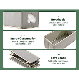 Kootek 16 Pack Drawer Organizers for Clothing, Dresser Drawer Organizer Clothes Fabric Foldable Dividers, Cabinet Closet Organizers and Storage Boxes for Clothes, Underwear, Bras, Lingerie, Socks