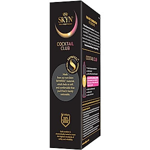 SKYN Cocktail Club Premium Flavored Condoms, 10 Count