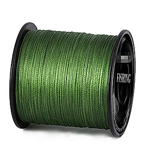WellieSTR 3 Color 100% PE 4 Strands Braided Fishing Line - Each Color 500M(547 Yard) Premium Quality; Super Power; Cut Resistant - Gray/Yellow/Green