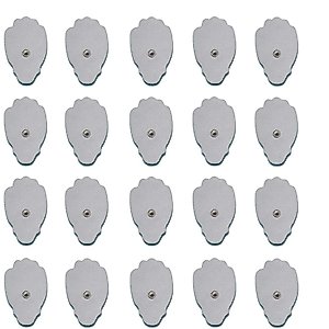 Med X Tens TENS/EMS Unit 20 Snap Tens Unit Electrode Pads Large Premium Replacement Tens Electrodes Reusable up to 30 times per Electrode