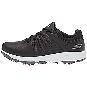 Skechers Women's Go Jasmine Spiked Waterproof Golf Shoe, Black, 8.5