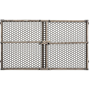 Safety 1st Vintage Wood Baby Gate with Pressure Mount Fastening (Gray)