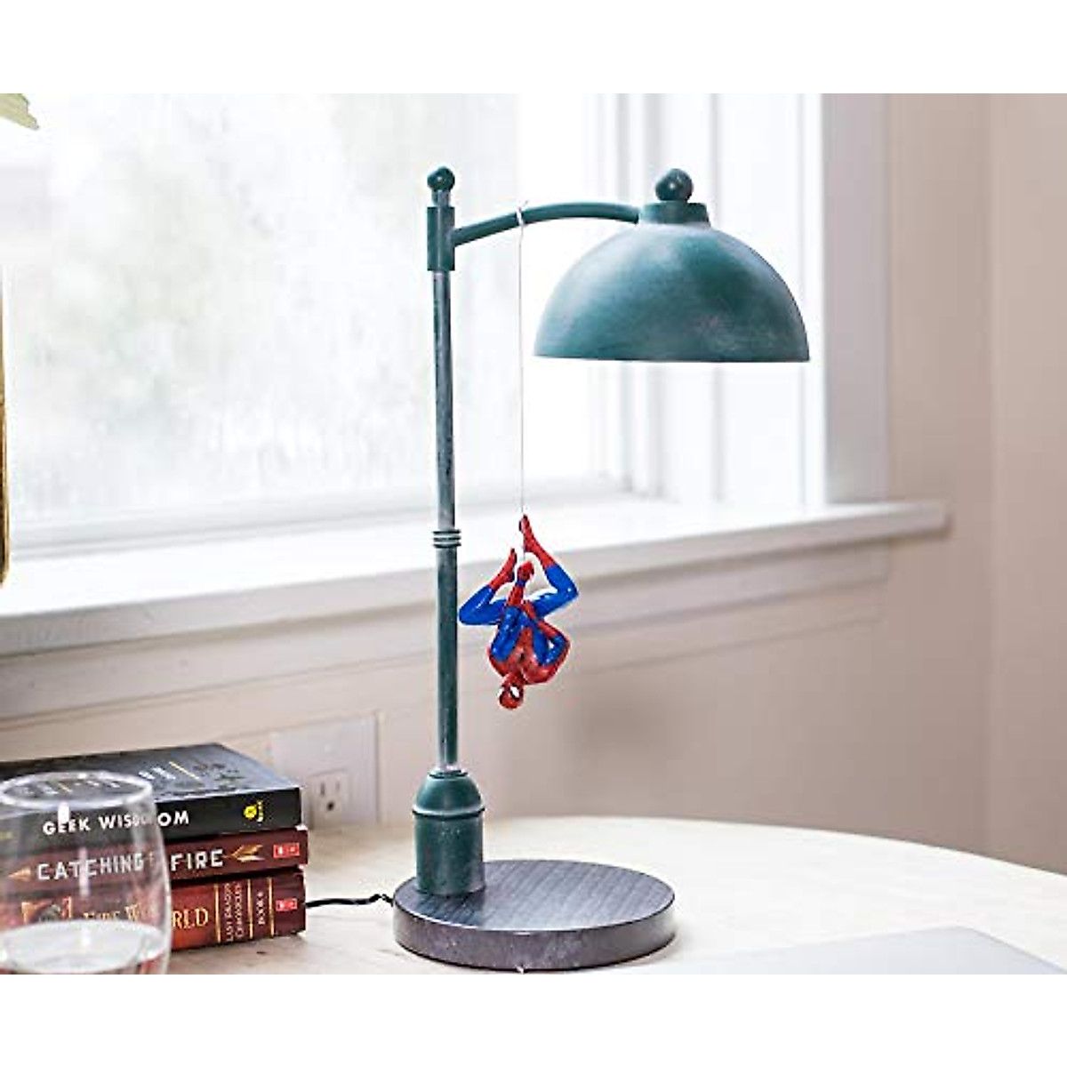 Ukonic Marvel Spider Man Streetlight LED Mood Light Desk Lamp | Superhero Night Light | 16 Inches