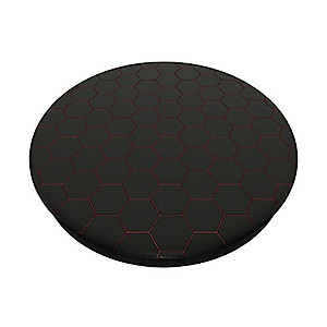 Cool Red and Black Cell Phone Button Holder Pop Out Knob PopSockets Swappable PopGrip