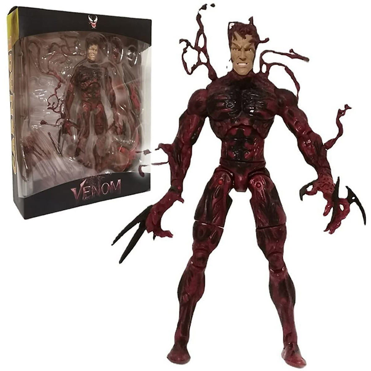 chengchuang Venom Legends Series - Venom Carnage Action Figure - Venom Carnage Figure - Venom Carnage Toy Collectible Figure, 7 Inch (Venom+Carnage)