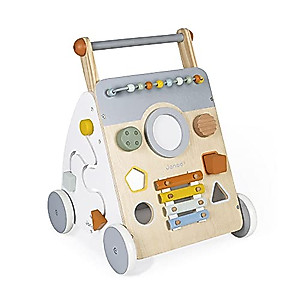 Janod Sweet Cocoon Wooden Multi-Activity Baby Walker - Ages 12 Months+ - J04410
