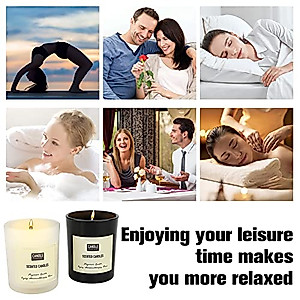 2 Pack Soy Candles for Home Scented Aromatherapy Candle Christmas Scented Candles Set for Men &Women Natural Long Lasting Jar Candles for Holiday Birthday Mother's Thanksgiving Day Valentine'sDay