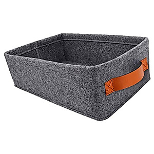 Cabilock Storage Drawers Bathroom Basket 3pcs Foldable Storage Bin Foldable Storage Cubes Felt Storage Baskets Fabric Storage Bins Collapsible Fabric Storage Storage Cube Bins Kids Toys