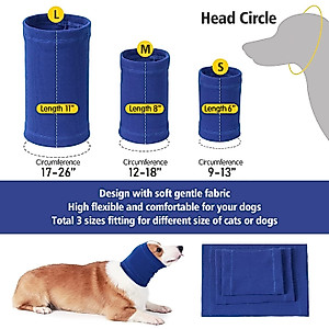 Quiet Ears for Dogs Hats Hoodies Dog's Ear Muffs Headband Noise Ear Protection for Dogs,Blue S