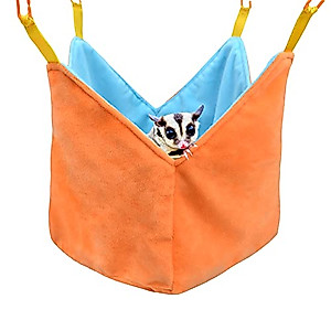 vomvomp Hanging Sugar Glider Bonding Pouch Snuggle Sleeping Bag Open Environment Pouch for Crabby Gliders and Small Animals