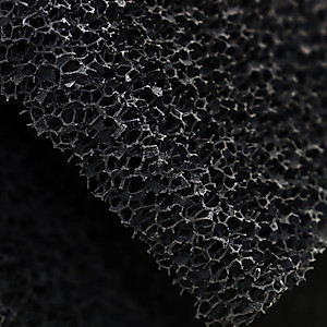 Aquafa Cut to Fit Activated Carbon Filter Sheet,Sponge Filter Carbon for Aquarium Fish Tank Pond Reef Canister 9.8x9.8x0.4inch 3 pcs