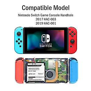 Gikysuiz Replacement Battery HAC-003 Compatible with Nintendo Switch Game Console (2017) HAC-001 4310mAh Battery with DIY Repair Tool Kit