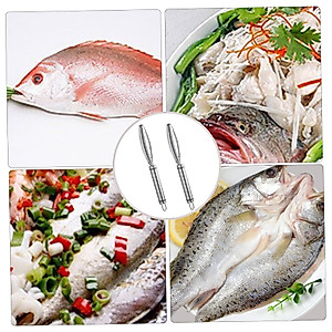 Fish Scaler Tool, 2PCS Stainless Steel Fish Scale Remover, Portable Fish Descaler Tool, Hanging Fish Scaler Tool for Kitchen, Seafood Markets