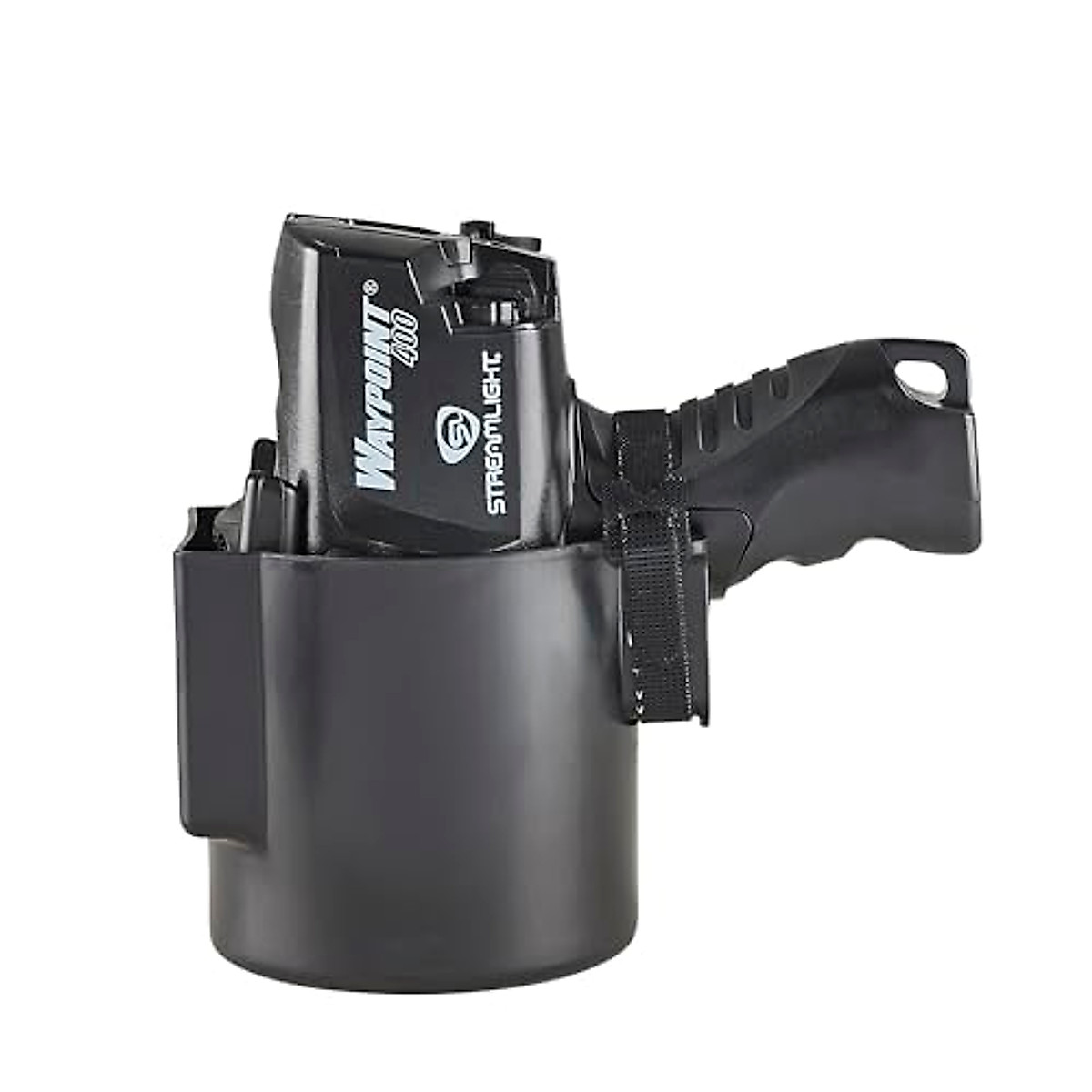 Streamlight 44911 Waypoint 400 Rechargeable 1400-Lumen Long Range Pistol-Grip Spotlight with 120V AC Charger and Polymer Holder/Mount, Black
