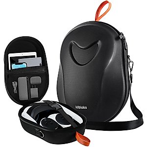 RCGEEK HiBloks Carrying Case for Meta Quest 3 Accessories, Hard Travel Case for Oculus Quest 3 All-in-One VR Headset and Controllers, Quest 3 Backpack Portable Storage Bag