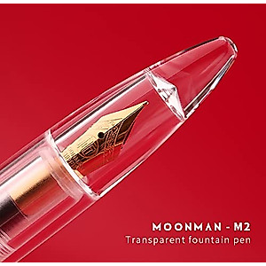 Majohn M2 Eye Dropper Fountain Pen, Large-Capacity Ink Storing, Fine Nib Writing Pen Set for Office/Business/Student/Signature