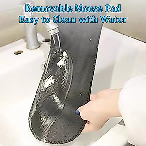 LL-COEUR Arm Support Wrist Rest for Table and Chair, Ergonomic Armrest Desk Extender, Multifunctional Computer Mouse Pad Holder (Black)