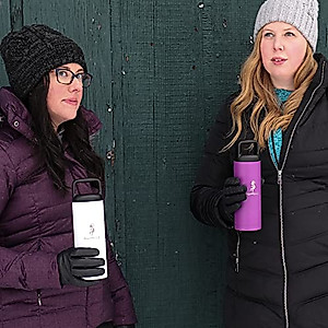 Aquapelli Vacuum Insulated Water Bottle, 18 Ounces, Arctic White