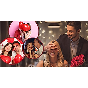 Red Heart Earrings for Women Rhinestone Heart Dangle Earrings Long Chain Heart Earrings for Her Valentines Day Accessories Christmas Gifts 2024