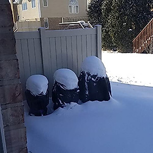 Westeco Cover for XL Big Green Egg, Accessories Extra Large Egg Kamado Joe Char-Griller Louisiana Ceramic Grill Heavy Duty Waterproof, Black, 35.5 inch Dia x 48 inch H