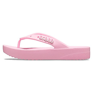Crocs Women's Classic Flip Flops, Platform Sandals, Flamingo, Numeric_7