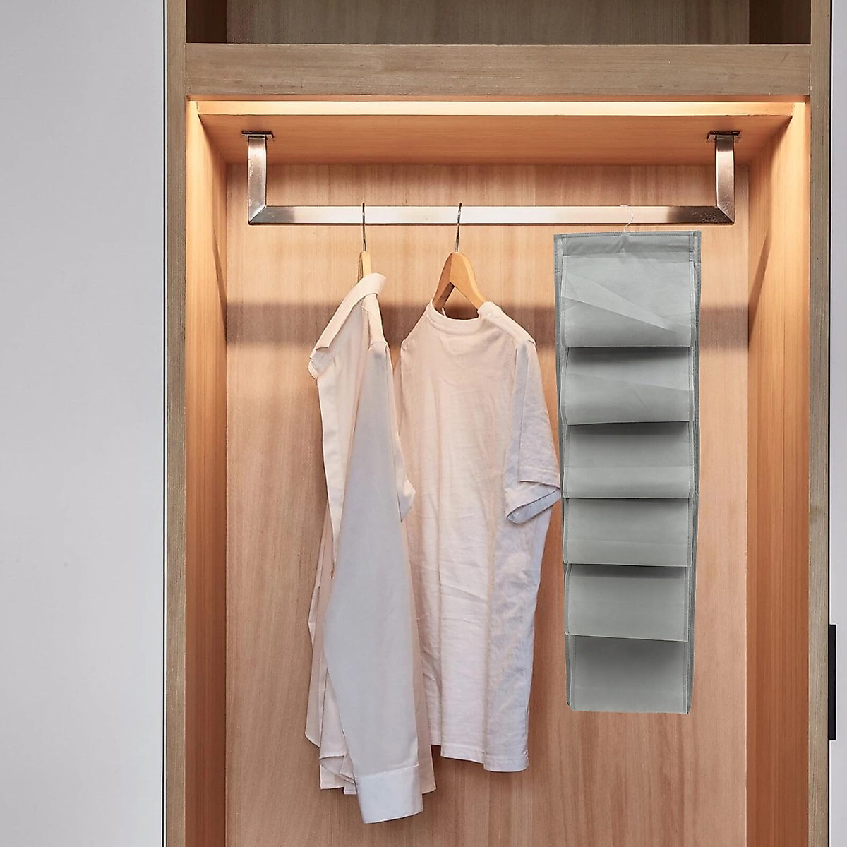 Cabilock Hanging Shoe Storage Bag Bra Hanging Pockets Organizer Organizer Hanging Wigs Rack Hanging Shoe Rack Sock Holder Good Travel Multi-Layer Wall Hanging Bag Non-Woven Fabric