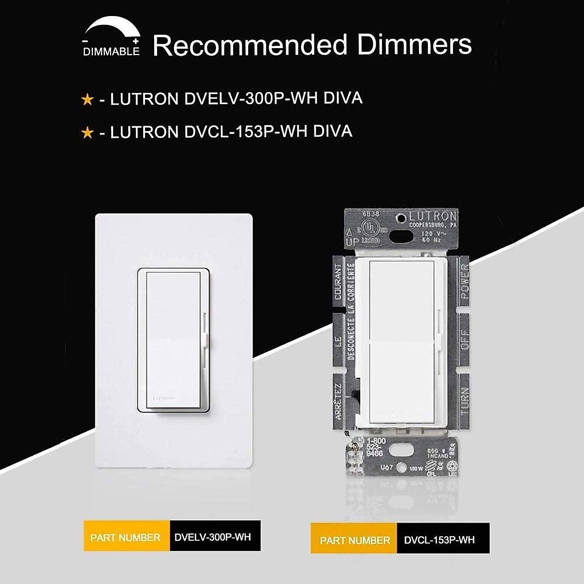 VCTC Lighting Dimmable 6W Vintage Edison E26 Candelabra LED Bulbs 3000K Warm White,C37 LED Filament Candle Bulbs 60W Equivalent, 550 Lumens, Pack of 6