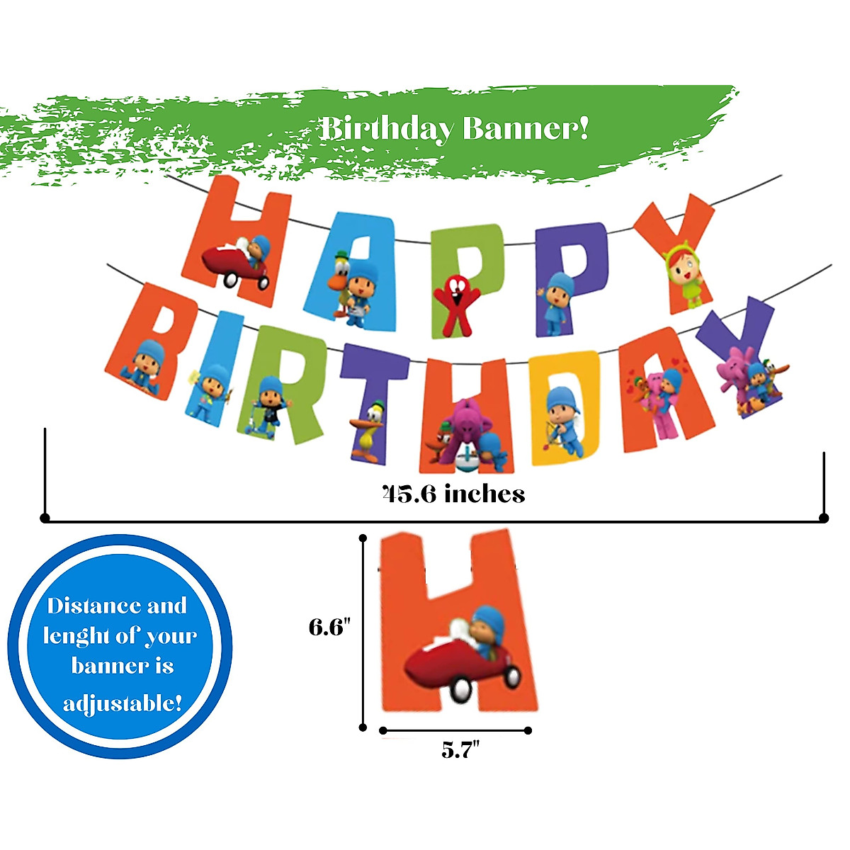 Pocoyo and Friends theme party decorations balloons Birthday Party Supplies. Pocoyo. Baby Shower decorations. Pocoyo and friends cupecake topper and table cloth or tablecover 24 cupcake toppers. Pato, Elly, Loula, Sleepy Bird, and Baby Bird.