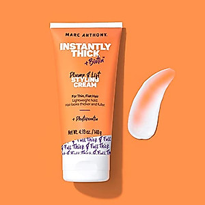 Marc Anthony Instantly Thick Biotin Styling Cream Set - Biotin & Vitamin E Hair Thickening Cream - Volumizing Lightweight Thickening Hair Product for Fine, 4.93 Oz