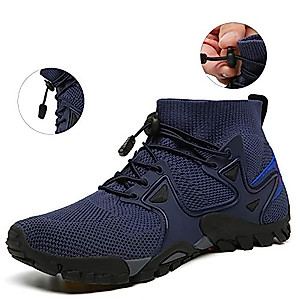 Hiking Shoes Mens Womens Outdoor Athletic Sports Shoes Walking Shoes Trail Running Shoes Trekking Climbing Stylish Slip Resistant Fitness Walking Jogging Sock Sneakers Travel Lightweight Barefoot