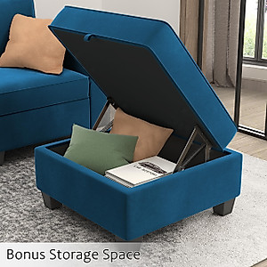 SF002 Sectional, U Shape Sofa, Blue