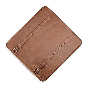 Knife Roll Bag Genuine Leather – Chef`s knife bag 7 slots – Leather Knife Case Sam (brown)