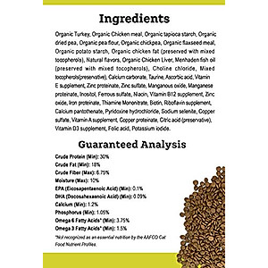 Tender & True Organic Turkey & Liver Recipe Cat Food, 3 lb