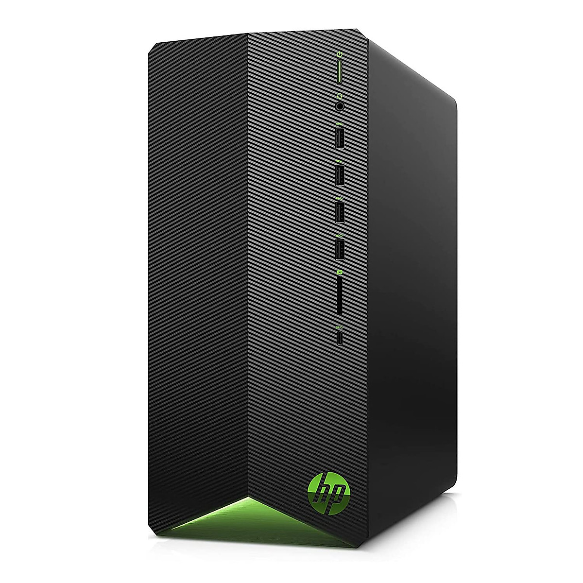 HP Pavilion Gaming Desktop PC, AMD Ryzen 7 5700G Processor, NVIDIA GeForce RTX 2060 Graphic, 32GB RAM, 1TB SSD + 1TB HDD, WiFi, Bluetooth, Windows 11 Pro，ARIMOOZ