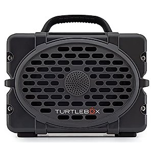 Turtlebox Gen 2: Loud! Outdoor Portable Bluetooth Speaker | Rugged, IP67, Waterproof, Impact Resistant & Dustproof (Plays to 120db, Pair 2X for True L-R Stereo), Thunderhead Gray/Black