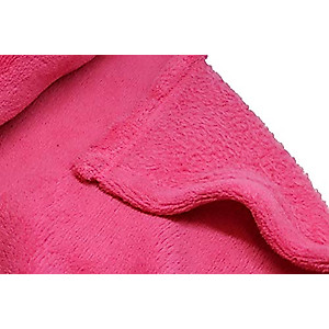 FOHOG Collection Fleece Blanket Hot Pink Red Small Plush Throw Blankets for Couch Flannel Soft Lightweight Microfiber Travel 50" X 60" (Hot Pink)