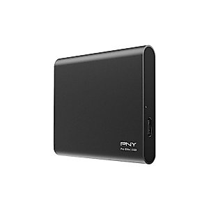 PNY Pro Elite 1TB USB 3.1 Gen 2 Type-C Portable Solid State Drive – (PSD0CS2060-1TB-RB)