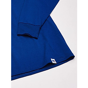 Russell Athletic mens Cotton Performance Long Sleeve T-Shirt, Royal, L