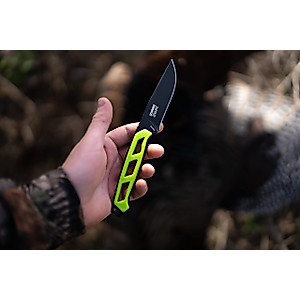 Schrade Delta Class Isolate Drop Point Fixed Blade 8.5in with 4in AUS-10 Steel and Non-Slip Grip for Hunting