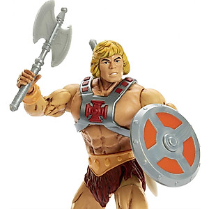 Masters of the Universe Masterverse He-Man Action Figure, 40th Anniversary Figure with Accessories, Motu Character Toy Collectible ​​​