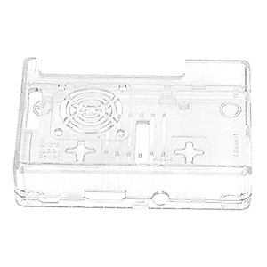 Transparent Case for Raspberry Pi ABS Cover Protective Clear Enclosure Case for Raspberry Pi 3 Plexiglas Klar Transparent durchsichtig, belüftet