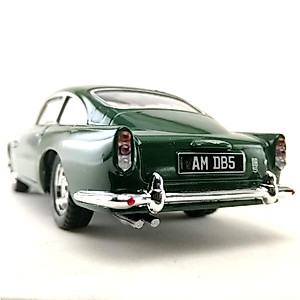 Sport Racing Classic Model Car Die-Cast 1:38 1963 Aston Martin DB5 Green Color Toy Collection Pull Back Open Door Hobby Collectible,unisex