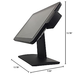 DeYoWo 15 Inch 4:3 Ratio 10 Point Projective Capacitive Touch Screen Monitor, Touch POS Monitor with MSR, Stable Base No Shaking, USB Free Driver