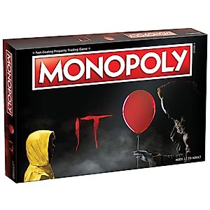 Monopoly IT Board Game | Based on The 2017 Drama/Thriller IT | Officially Licensed IT Merchandise | Themed Classic Monopoly Game
