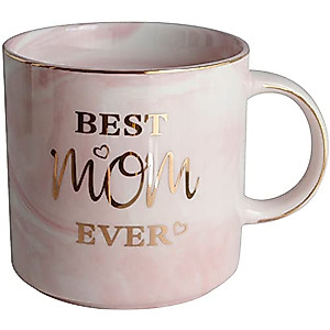 WOYOO Best Mom Mug Gifts-Best Mom Ever Coffee Mug-Novelty Mother Birthday Christmas Gifts for Mom from Daughter Son
