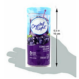 Crystal Light Concord Grape, 12-Quart Canister Canister (Pack Of 5)