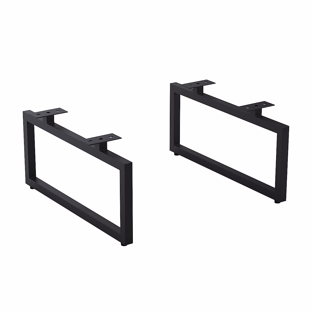 Dowell 7" Vanity Leg, Rectangle, Black-Set of 2